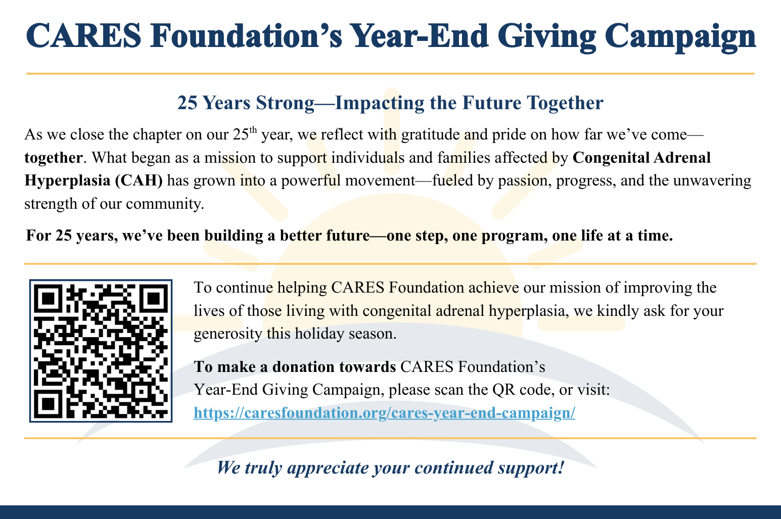 CAH - CARES Home Page CARES Foundation Home - CARES Foundation