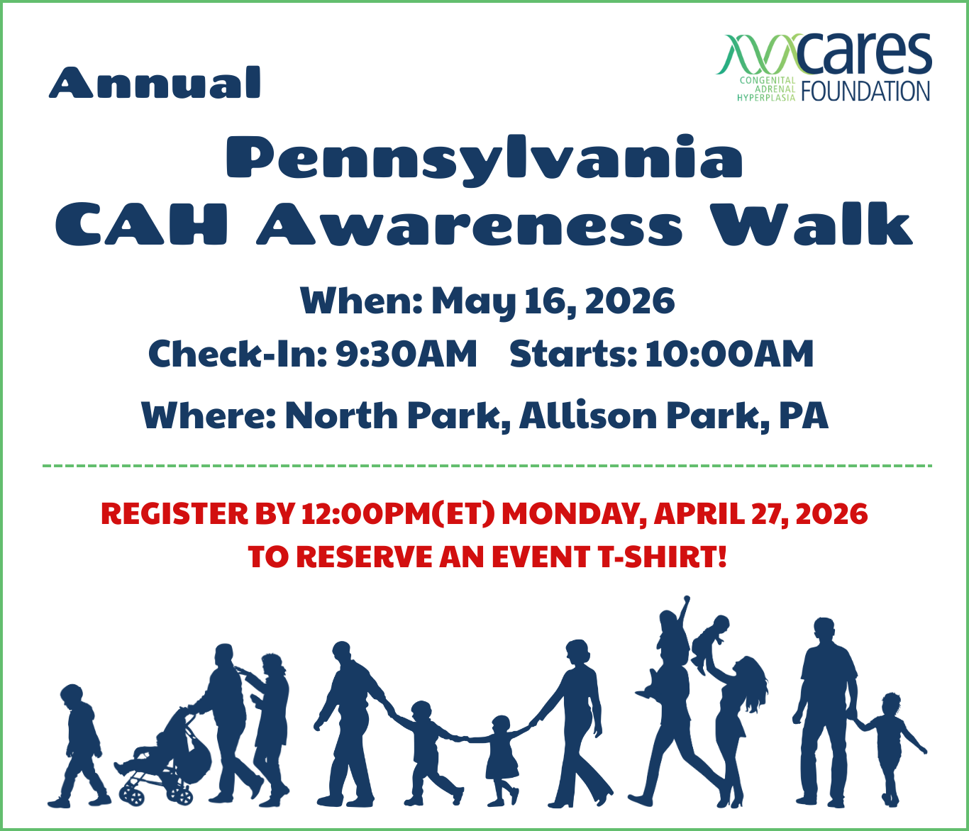 Annual Pennsylvania CAH Awareness Walk - CARES Foundation
